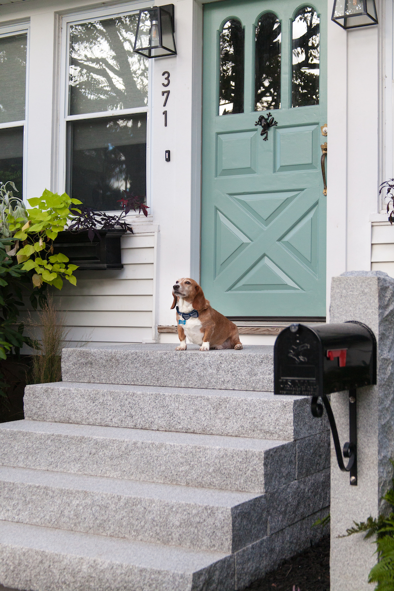 Concrete Front Steps Makeover Using Granite Entry Steps - Polycor Inc.