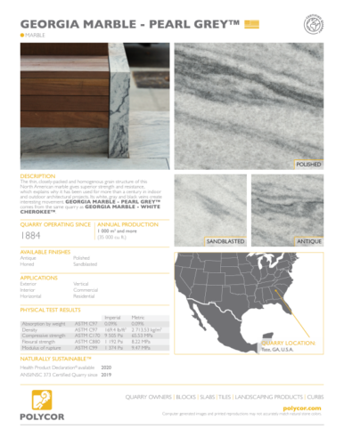 Marble Slabs - Polycor Inc.