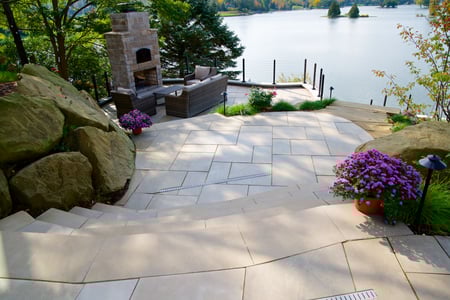 smooth limestone paving