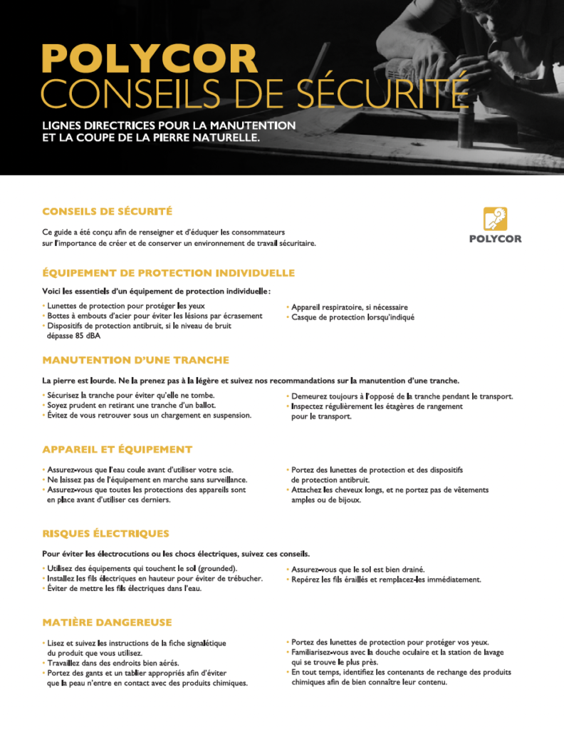 Polycor - Conseils de Sécurité - Polycor Inc.
