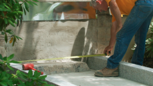 Concrete Front Steps Makeover Using Granite Entry Steps - Polycor Inc.