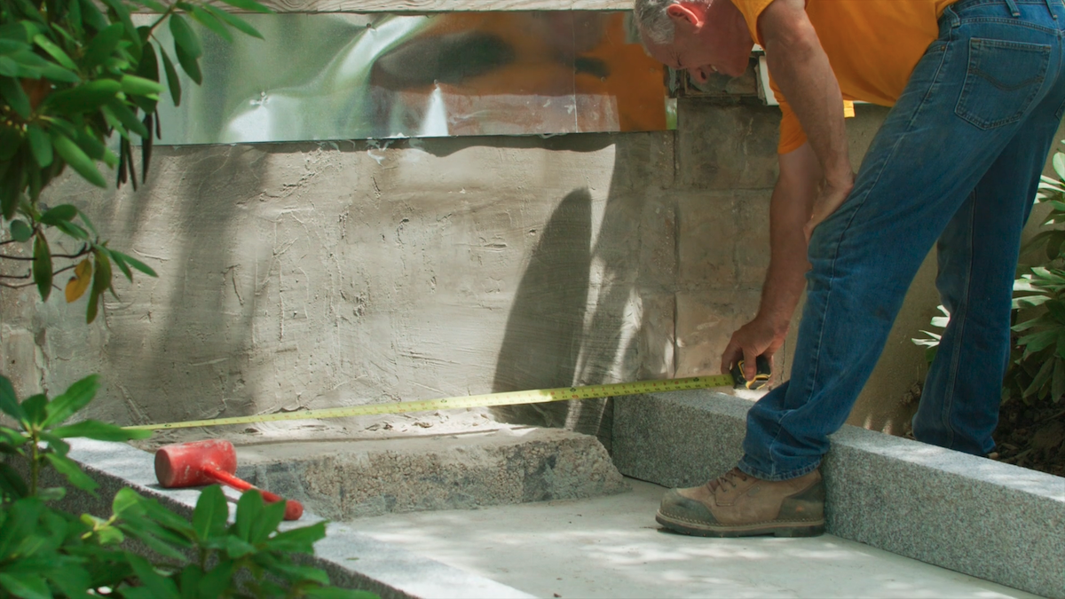 Concrete Front Steps Makeover Using Granite Entry Steps - Polycor Inc.