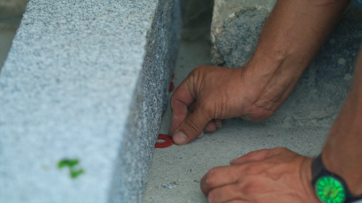 Concrete Front Steps Makeover Using Granite Entry Steps - Polycor Inc.
