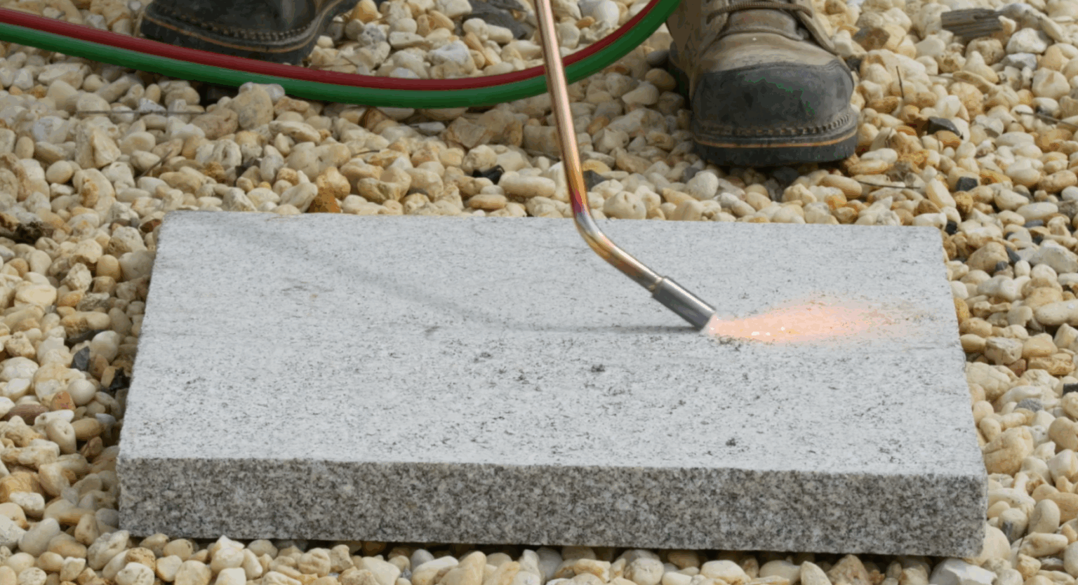 How To Add A Flamed Finish To Granite Surfaces - Polycor Inc.